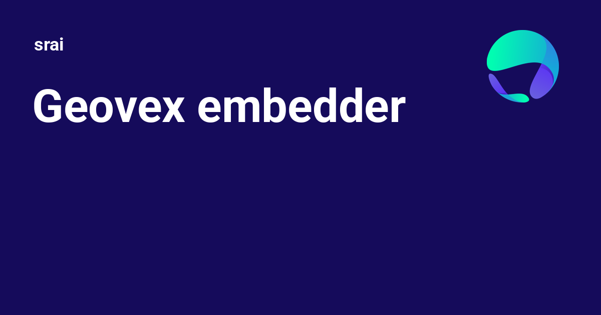 Geovex embedder - srai
